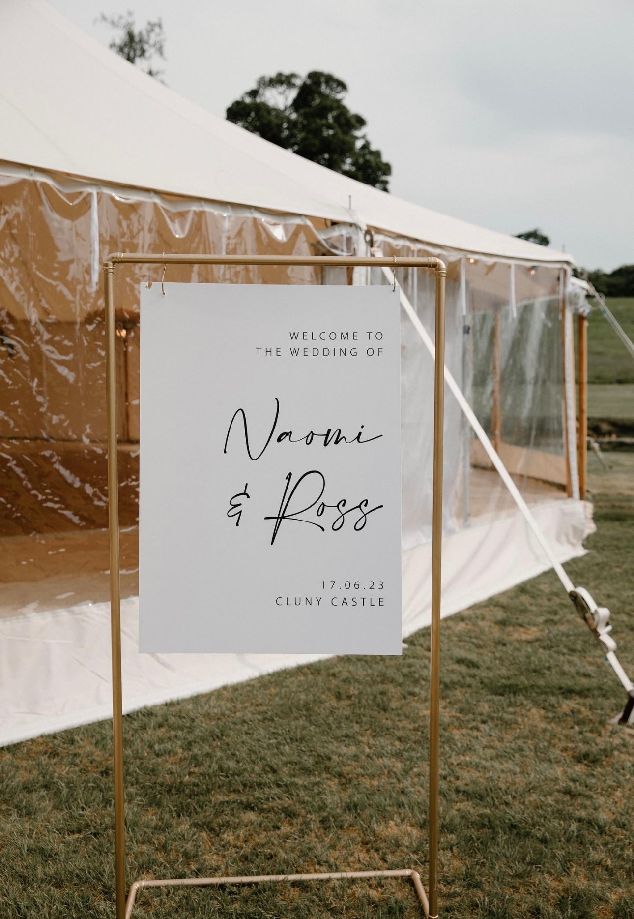 A1 Printed Sign - Wedding Welcome Sign - Monochrome - Style 1 ...