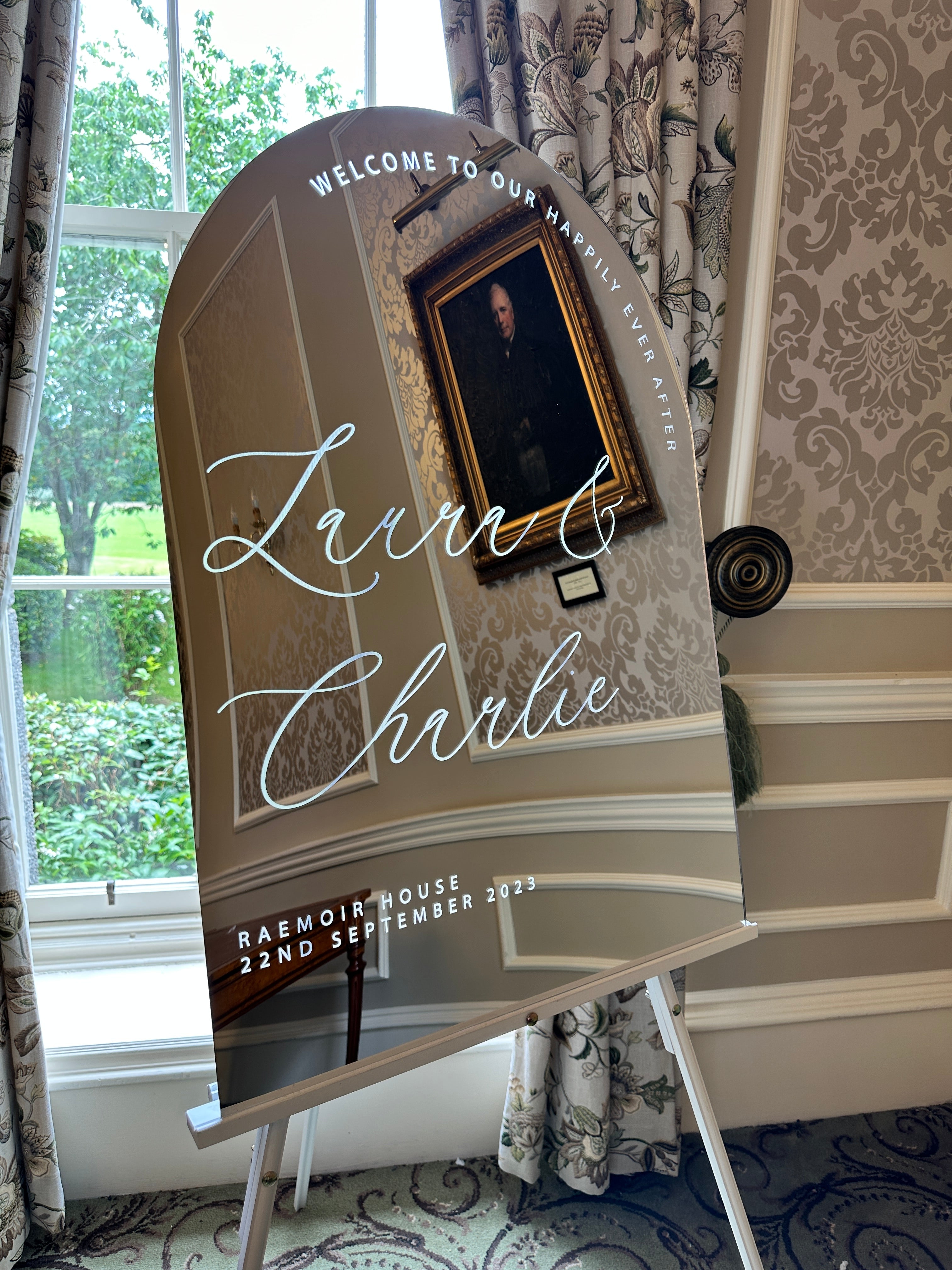 A1 Arch Laser Engraved Wedding Welcome Sign - Style 1 – Thoughts and ...